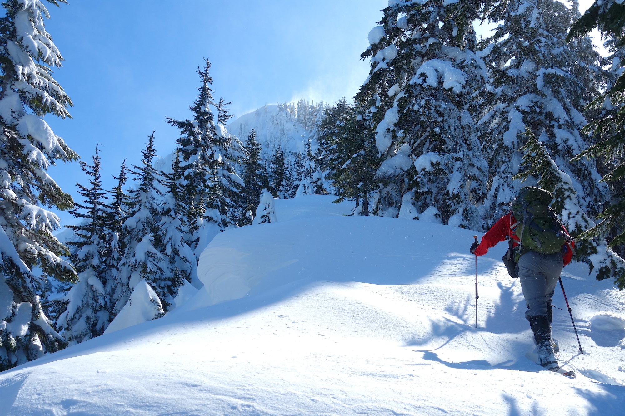 Humpback Mountain, Northwest Ridge (snowy) - www.StephAbegg.com