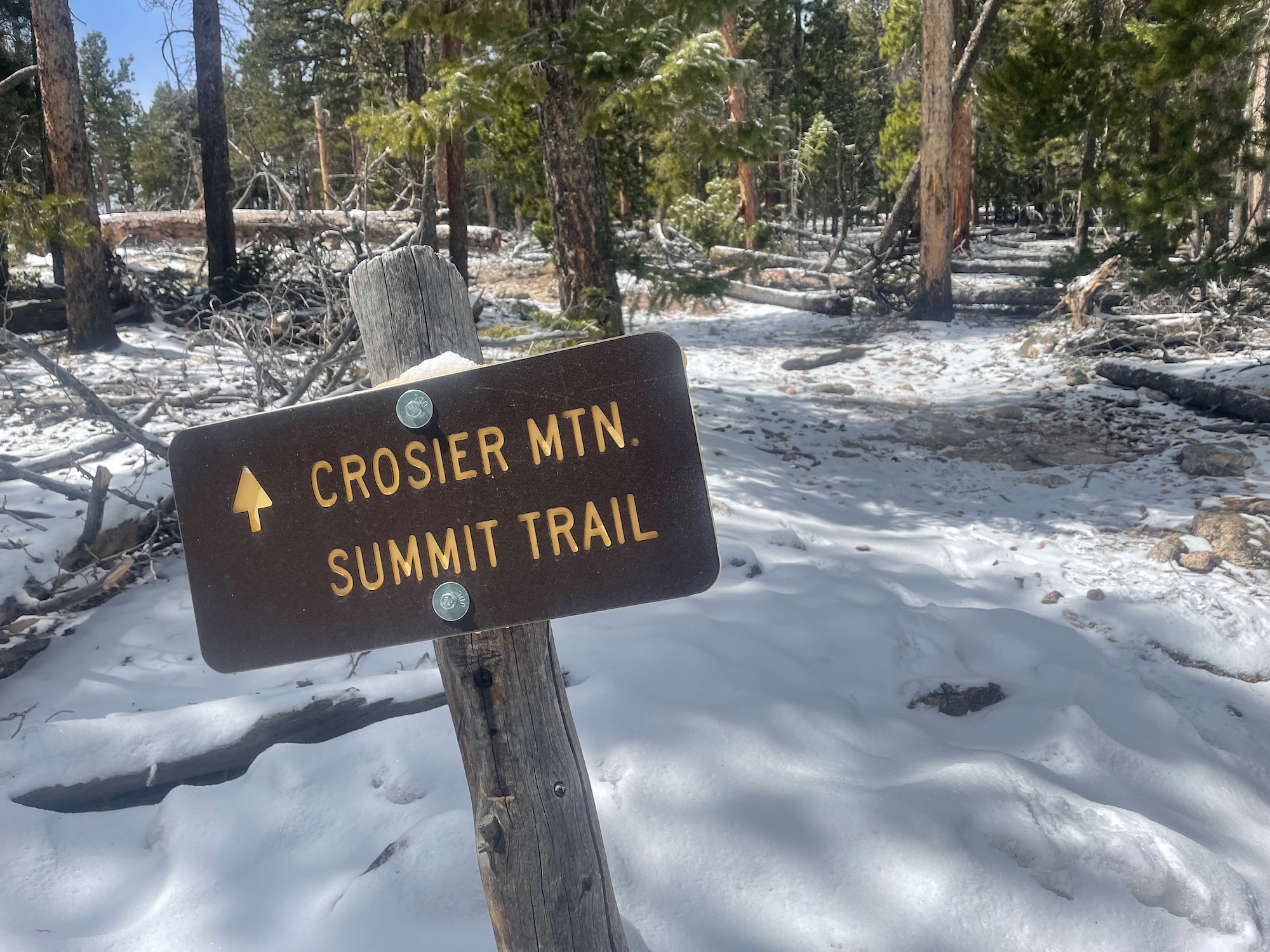 Crosier Mountain, Crosier Mountain trail via Glen Haven (~7.5 miles ...