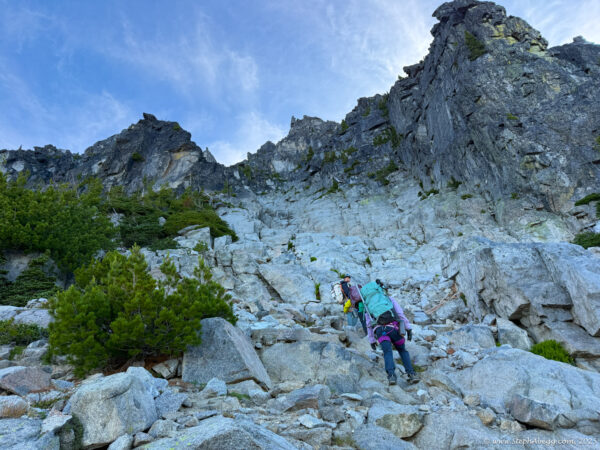 Mt. Stuart, West Ridge (5.6, 2300') - www.StephAbegg.com